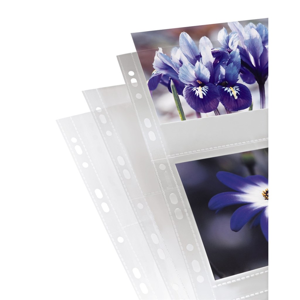 Photo sleeves for ring-binder albums A4, Clear, 13 x 18 cm » Fotopixel